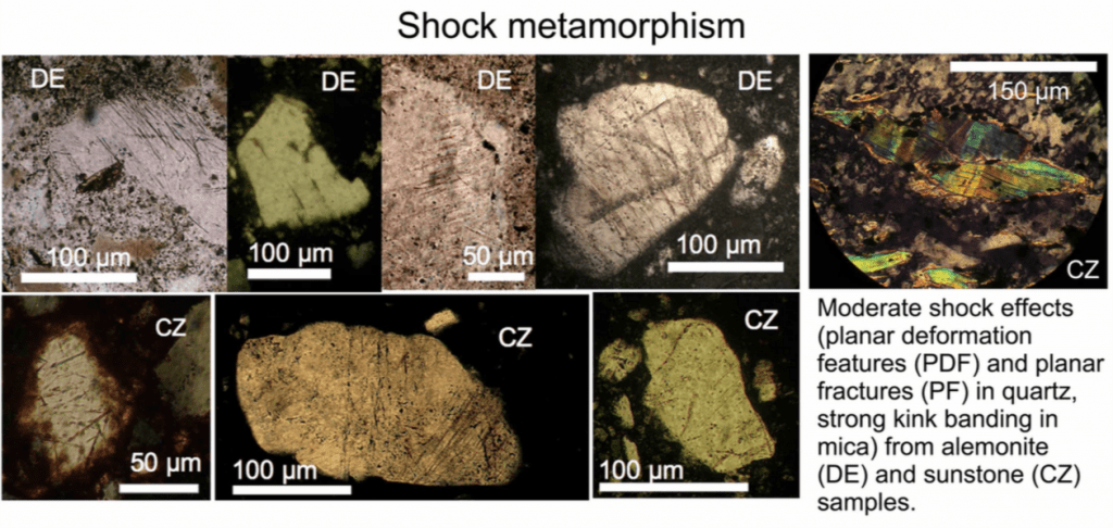 Alemonite and sunstone meteorite impact breccias - ERNSTSON CLAUDIN ...